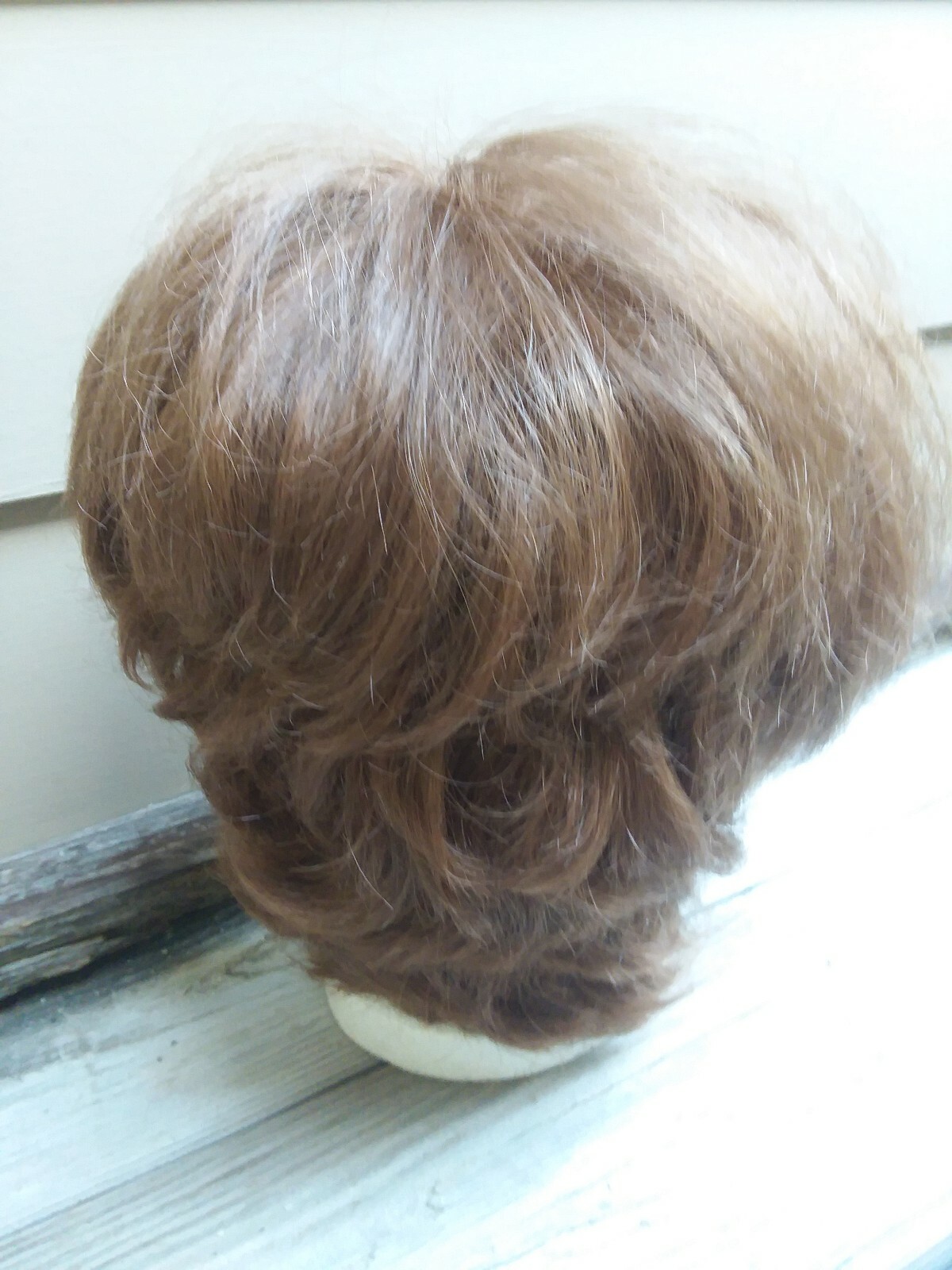 Vintage 70's women's shag wig brunette 100% Dynel Made in Hong Kong | eBay
