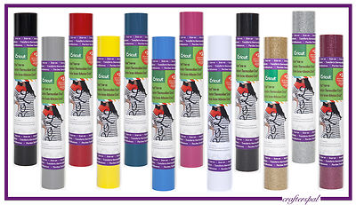 Cricut IRON-ON Rolls LITE and GLITTER Lots of colors to choose from ...