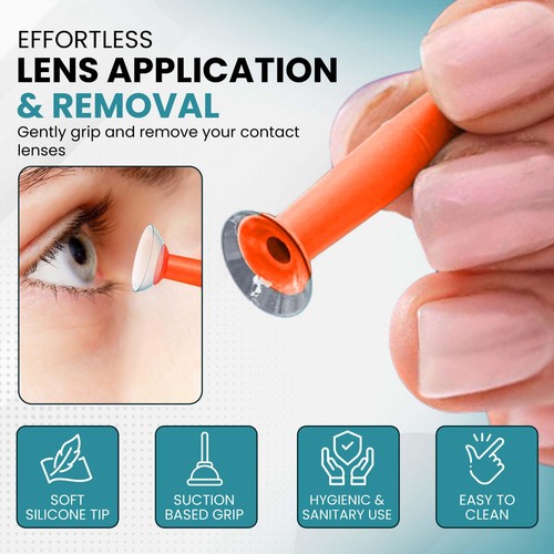 10PC Contact Lens Suction Holder – Lens Inserter & Remover Tool for ...