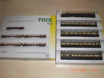 Trix 23430 Rheingold Wagenset der Deutschen Reichsbahngesellschaft NEU ...