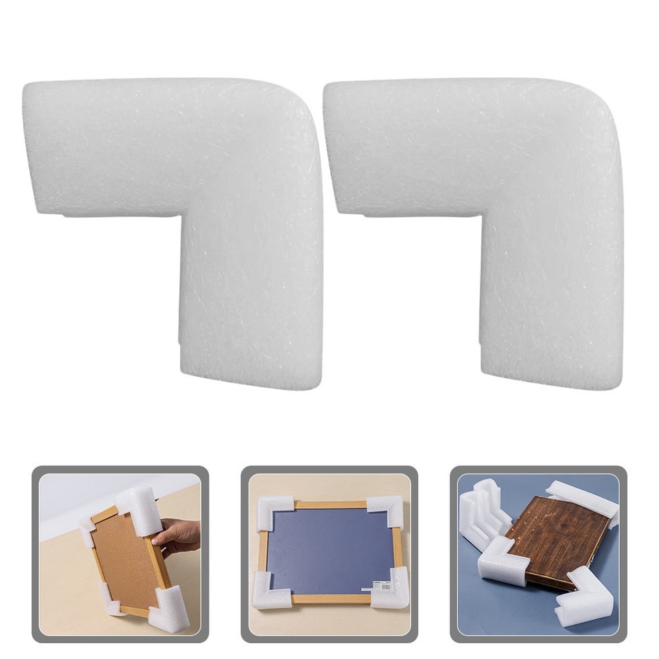 50 Pcs Foam Corner Protectors White Cotton Packaging Edge Guards for ...