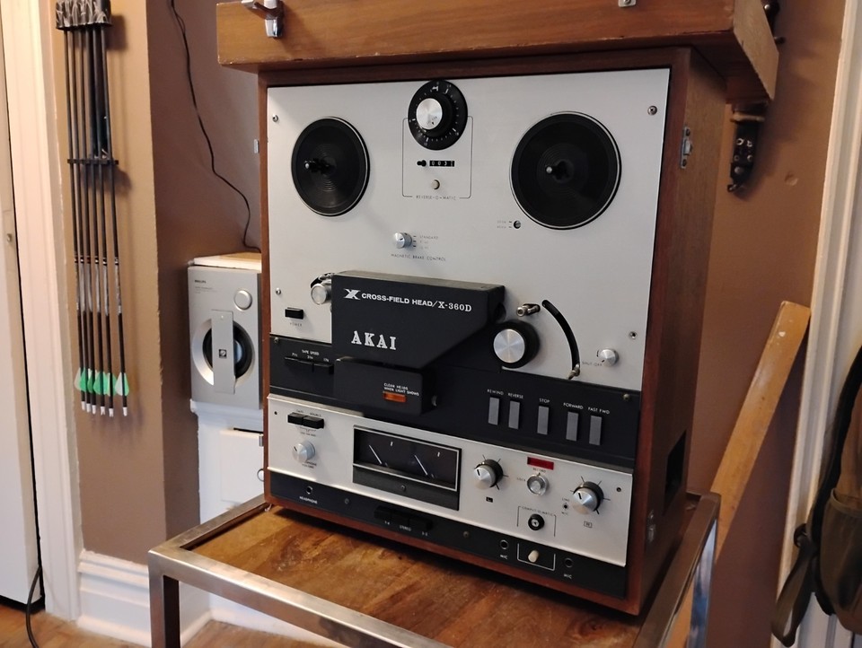 (FOR PARTS Or REPAIR) Vintage AKAI X-360D Cross-Field Reel To Reel Tape ...
