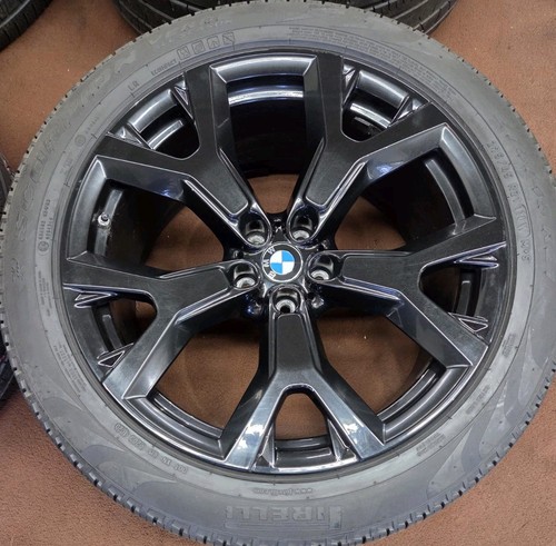 4 21" BMW X7 OEM Black Wheels Rims Tires TPMS G07 X5 G05 X6 752 XB7 | eBay