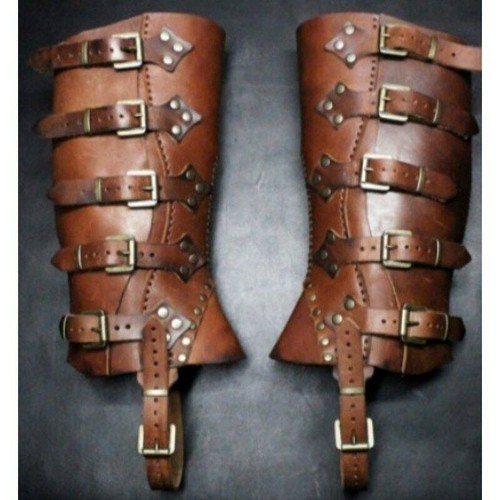 Medieval Viking Warrior Knight Leg Armor Greaves Boots Shoes Covern ...