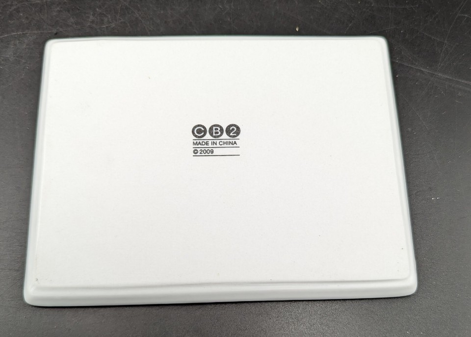 CB2 Oliver Appetizer Rectangle Snack Plate - Champagne Cork - Crate ...