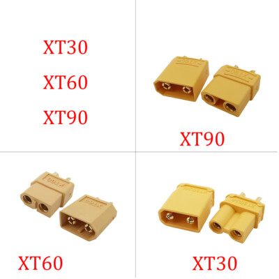 XT30 XT60 XT90 Male Female Connector Socket Bullet Banana Plug For Lipo ...