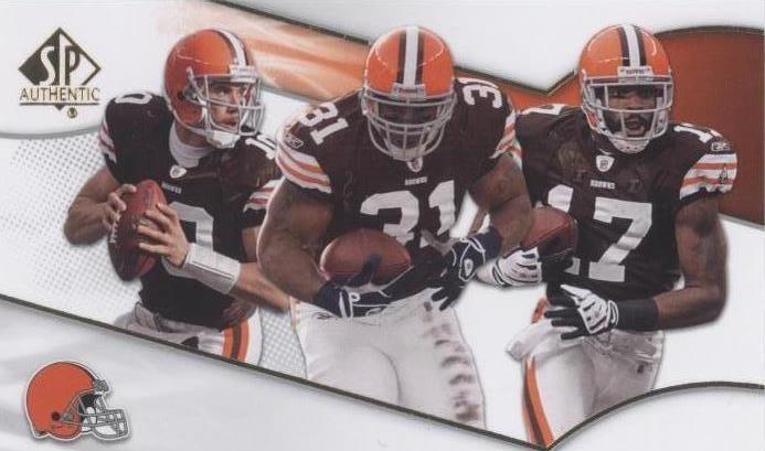 2009 SP Authentic - Jamal Lewis, Braylon Edwards, Brady Quinn #190 for ...