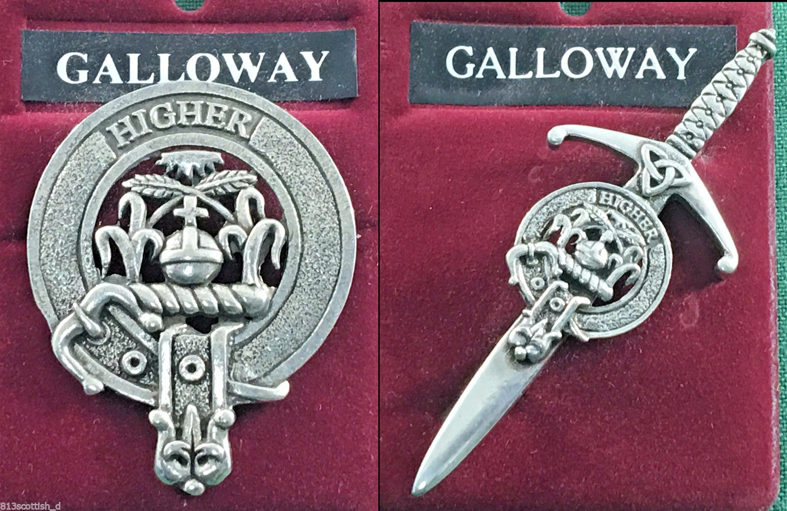 Galloway Clan Scottish Clan Crest Pewter Badge or Kilt Pin | eBay
