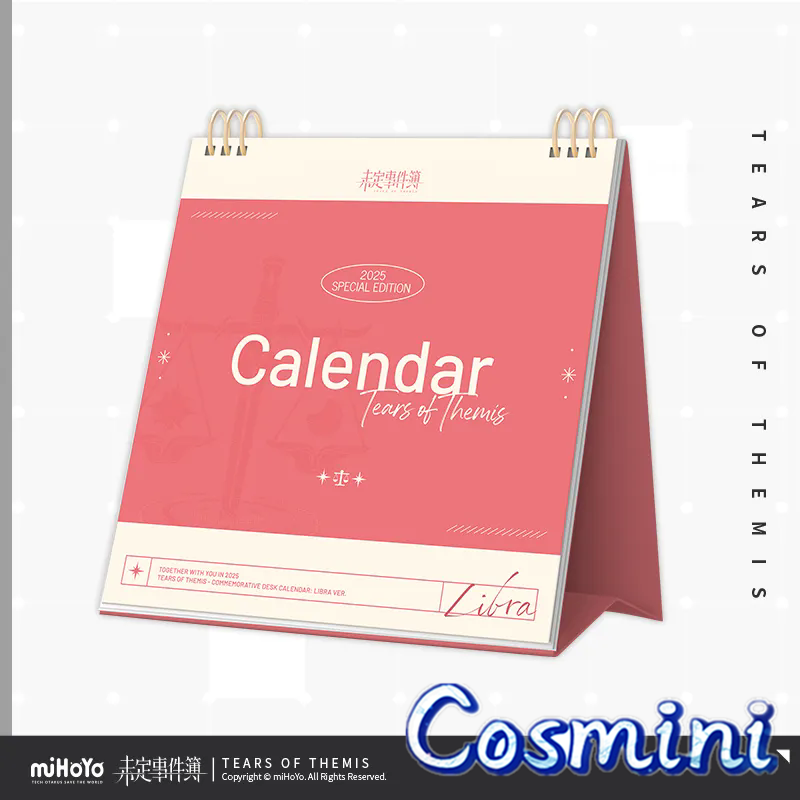 Official Tears of Themis Zuo Ran 2025 Desk Calendar Desk Decor ...