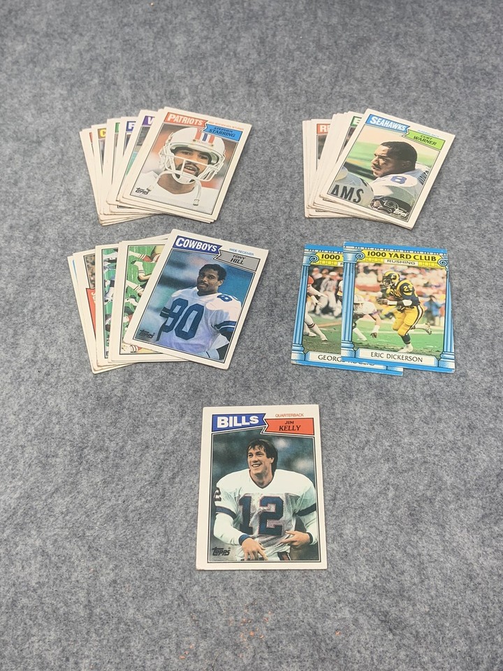 1987 Topps #362, JIM KELLY ROOKIE CARD BUFFALO BILLS, NFL HOF Cards | eBay