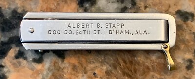 1940’s Albert Stapp Sloss Benzol Gasoline Appreciation Knife Birmingham ...