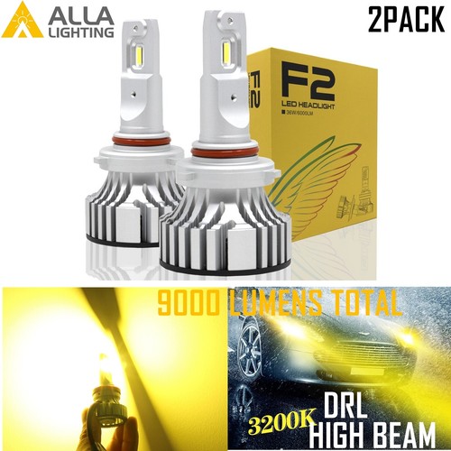 Alla Lighting Brightest 9012 led Headlight High loBeam light bulb ...