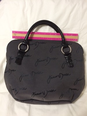 Junior Drake canvas black hand purse H-11. W-4. | eBay