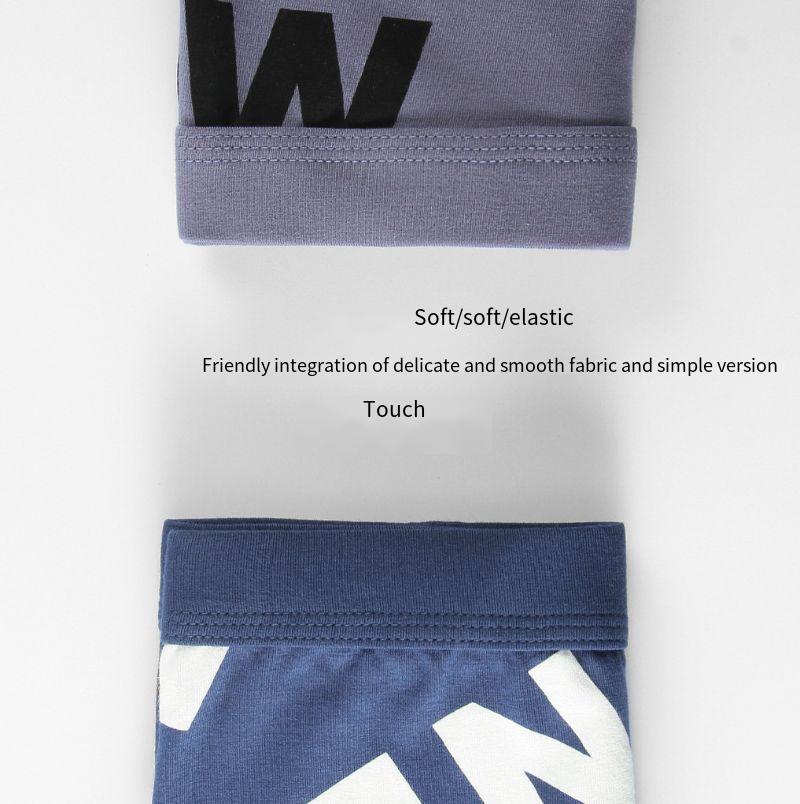 Men's Modal Cotton Boxer Briefs Seamless Quick Dry Print Pure Cotton ...