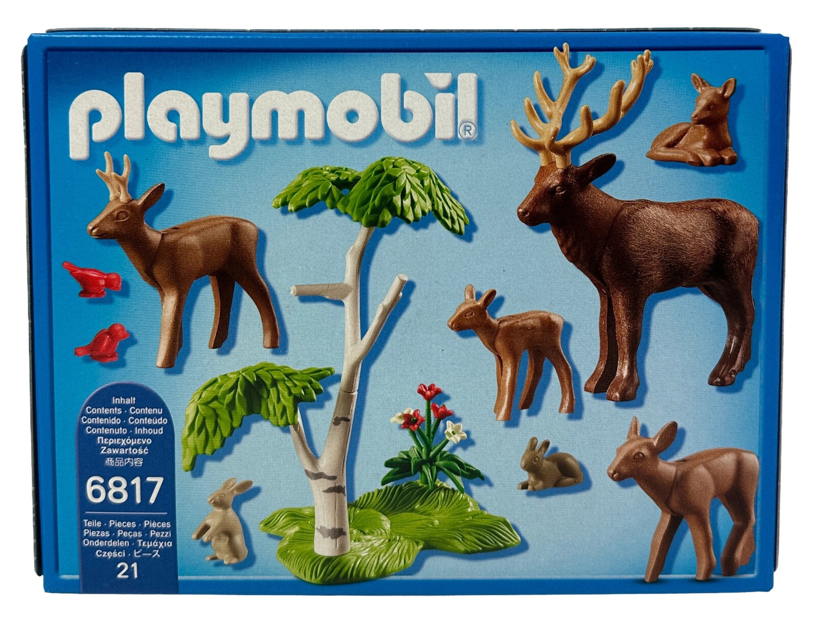 PLAYMOBIL® 6817 Hirsch mit Rehfamilie / Wald Tiere Hasen NEU & OVP ...