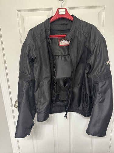 Bilt BLW20 Reflective Padded Full Zip Buckle Motorcycle Jacket 3XL | eBay