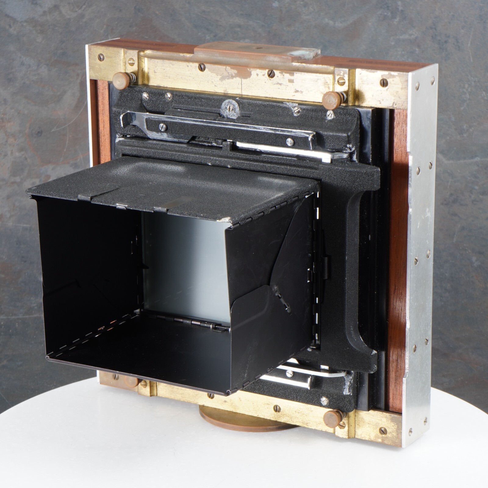 :Custom Wide Angle 4x5 Camera w/ Goerz Rectagon 3" (75mm) f/8 Lens One ...