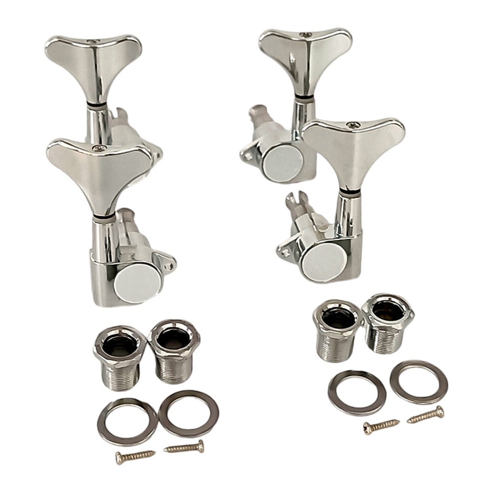 4Pcs Metal Bass Tuning Peg 2 Left 2 Right Bass String Knob for Electric ...