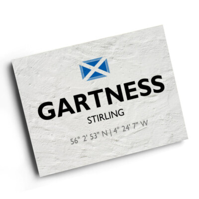 A3 PRINT - Gartness, Stirling, Scotland - Lat/Long NS5086 | eBay UK
