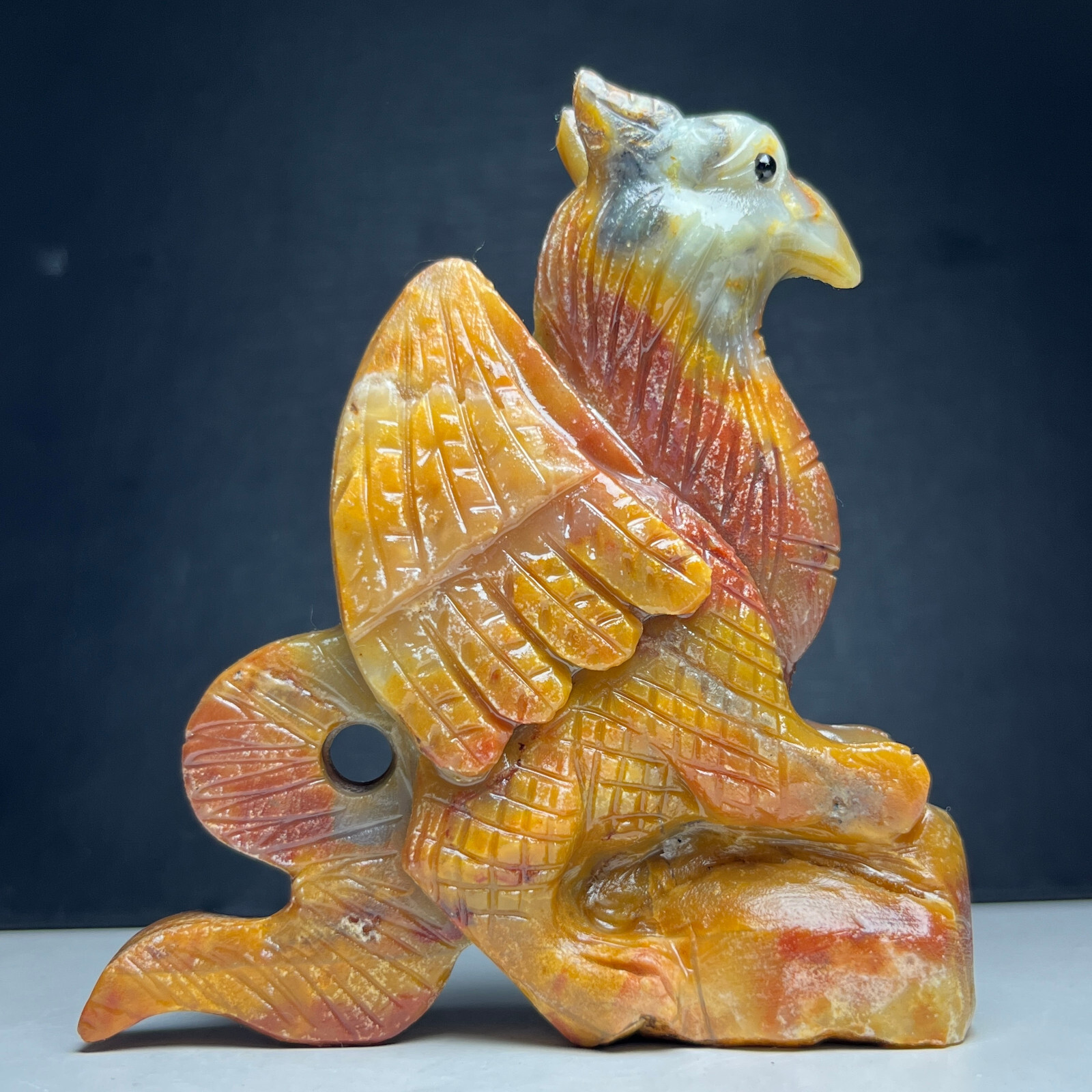 281g Natural Crystal Mineral Specimen. Amazon Stone. Hand-carved ...