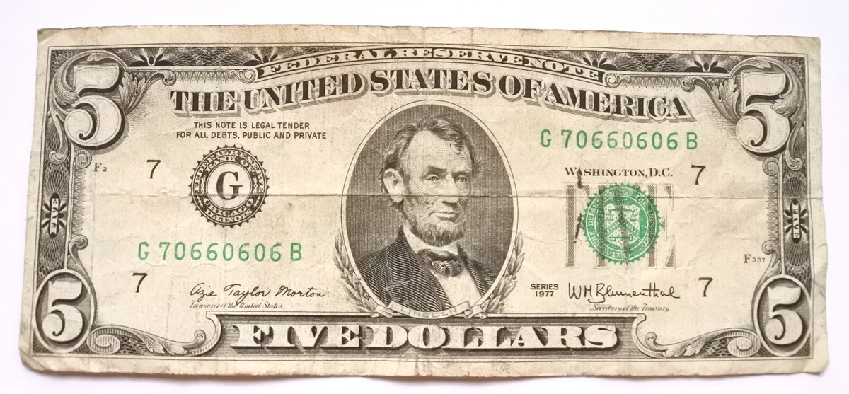Rare 5 Dollar Bills