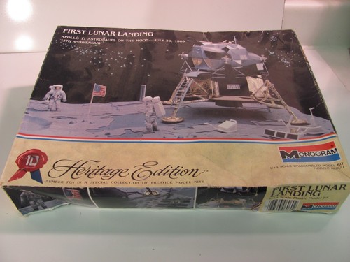 Monogram 6060 First Lunar Landing Apollo 11 Moon Model Kit Heritage ...