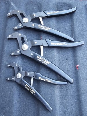 Craftsman Professional USA 3-Piece Robo Grip Pliers Set 45008, 09, 10 ...