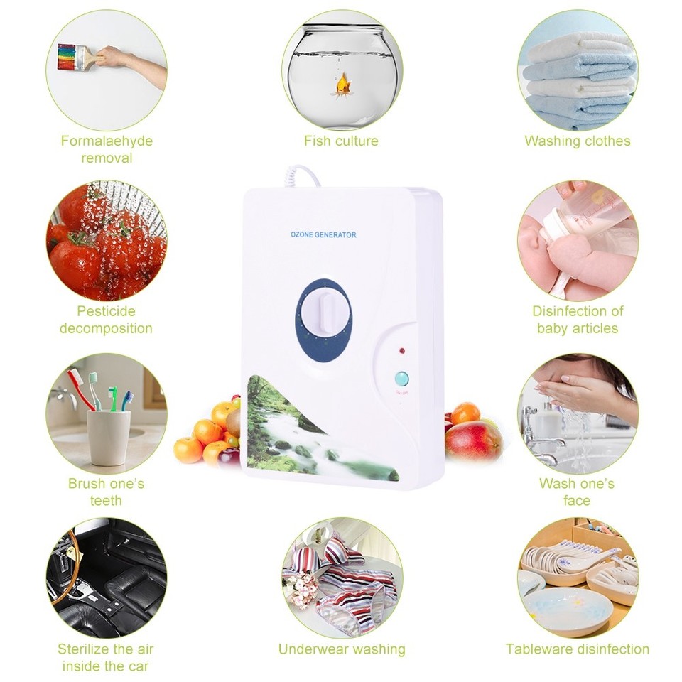 Generator Ozonator Air Purifiers 600mg/h Oil Vegetable Meat Purify Air ...