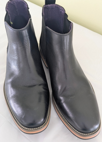 JACK THREADS JT Chelsea Ankle Boots Men's Sz 9 Black Leather Pull On ...