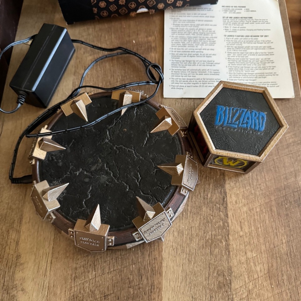 Blizzard Entertainment Employee Holiday Gift 2018 Floating Lit Spinning ...