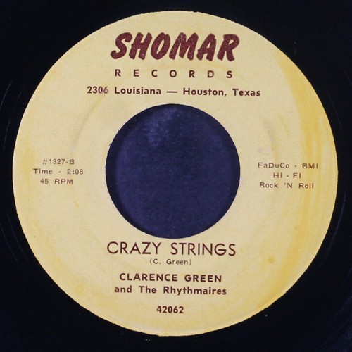 CLARENCE GREEN: crazy strings / popeye SHOMAR 7" Single 45 RPM | eBay