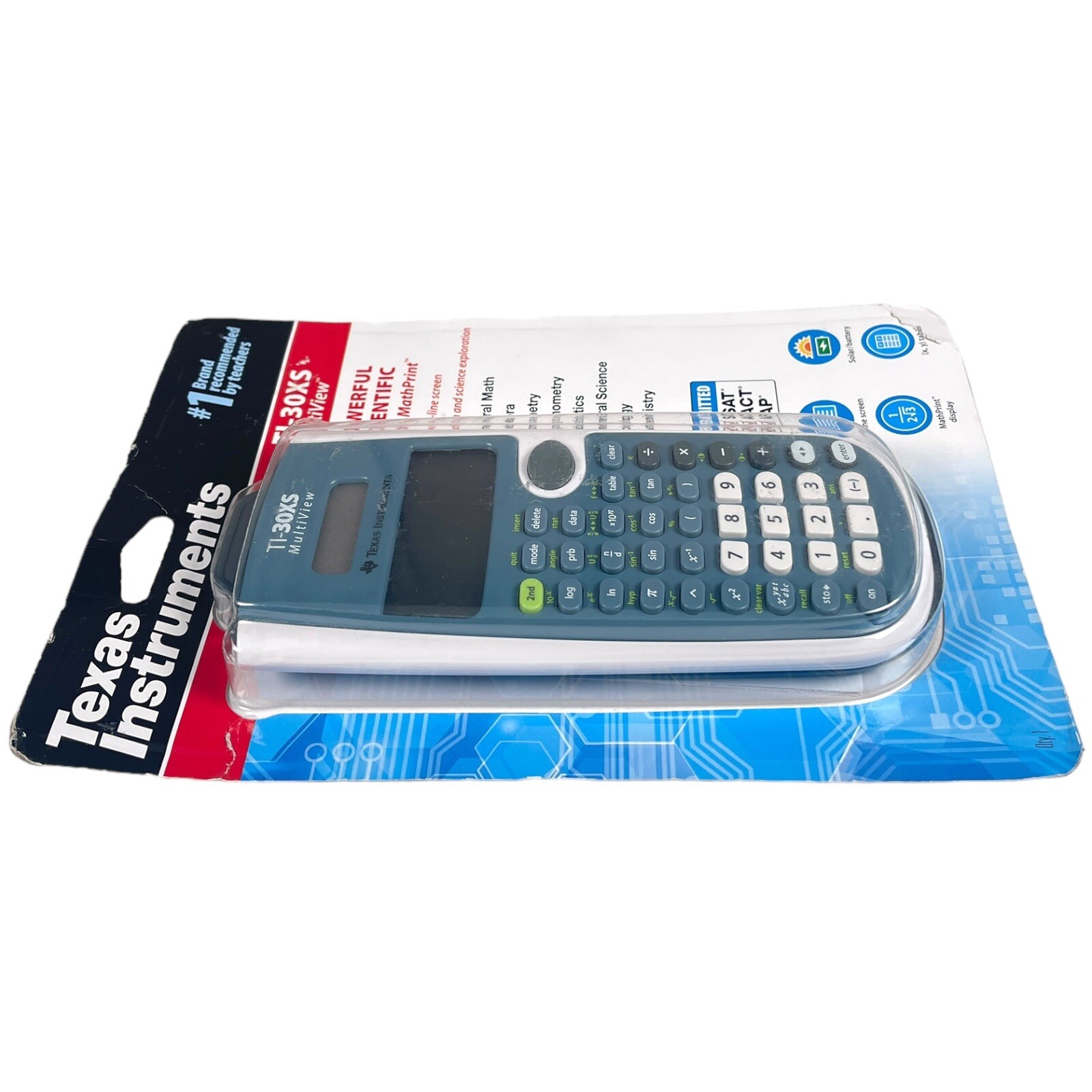Texas Instruments TI-30XS MultiView Scientific Calculator - Blue for ...