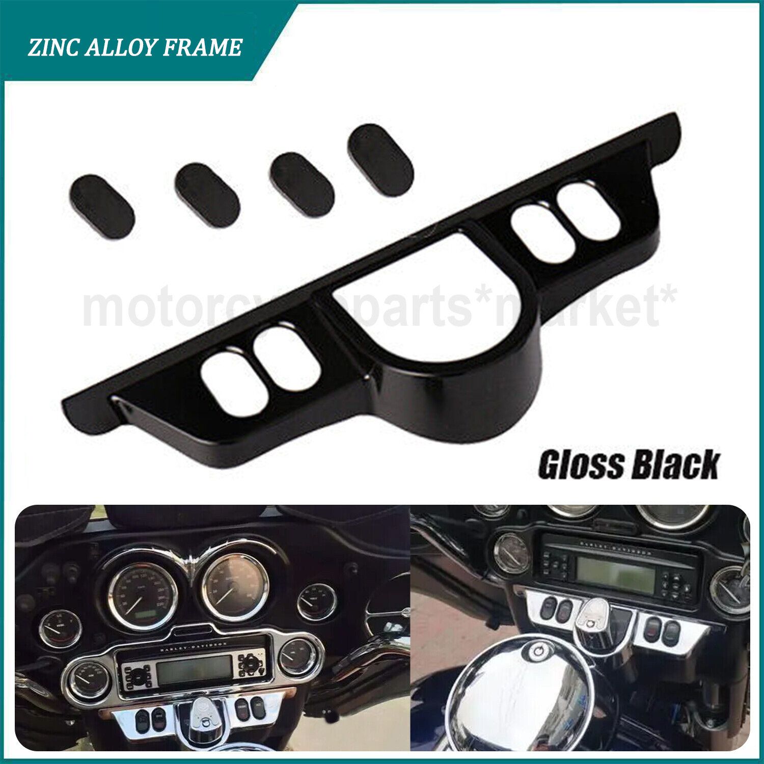 Fairing Switch Dash Accent Panel For Harley 96-2013 Electra Glide FLHTC ...