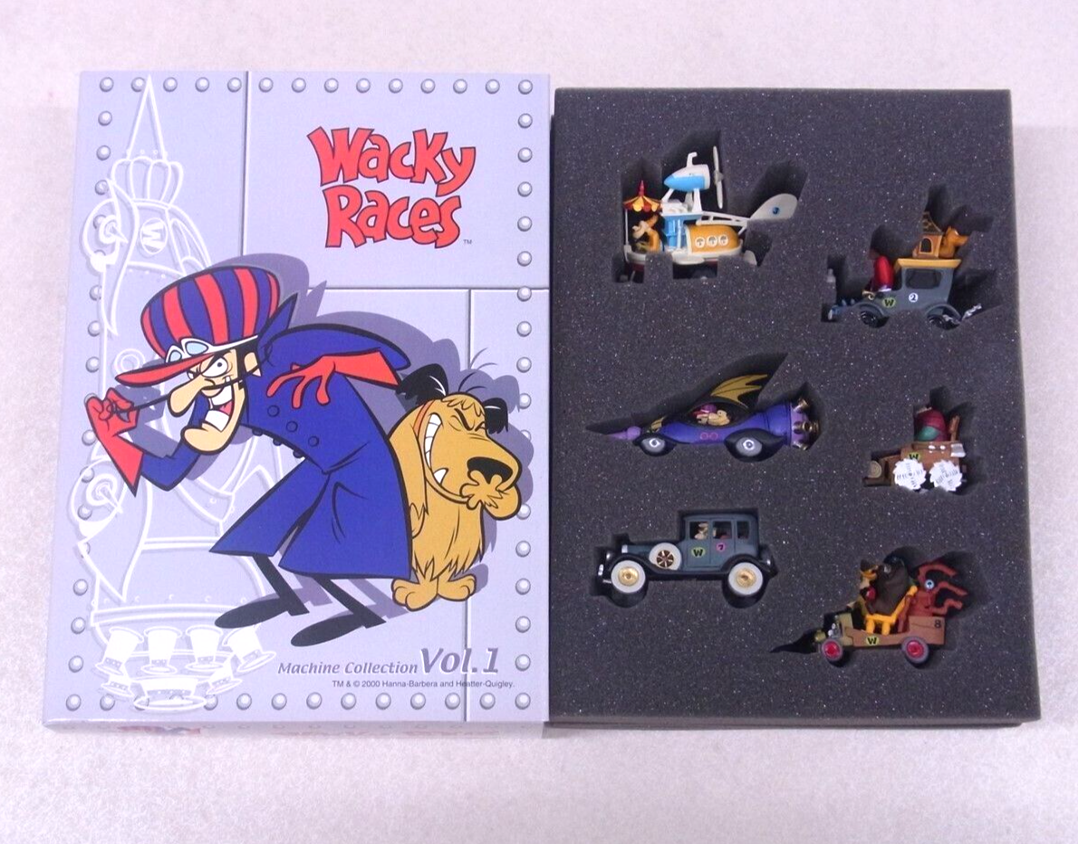 Figure WACKY RACES DASTARDLY MUTTLEY MACHINE COLLECTION Full Set Hanna ...