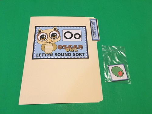 Oscar Owl - Letter Oo - DIY File Folder game - Printed / Uncut | eBay