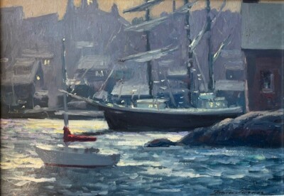 Bruce Backman Turner Original Oil On Board Painting " Rockport Harbor ...