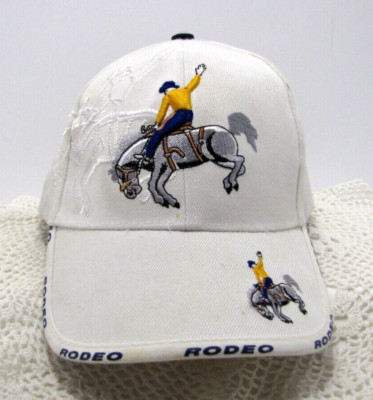 Vintage 1990 Rodeo Embroidered Cowboy Baseball Style Cap with Shadow ...