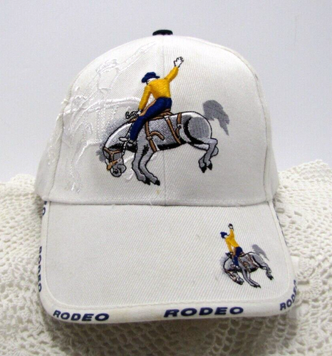 Vintage 1990 Rodeo Embroidered Cowboy Baseball Style Cap with Shadow ...