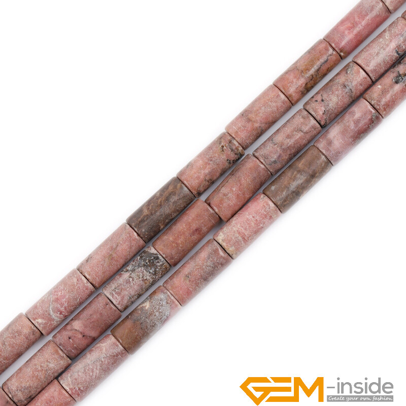 Natural Assorted Stones Tube Spacer Loose Beads For Jewelry Making ...