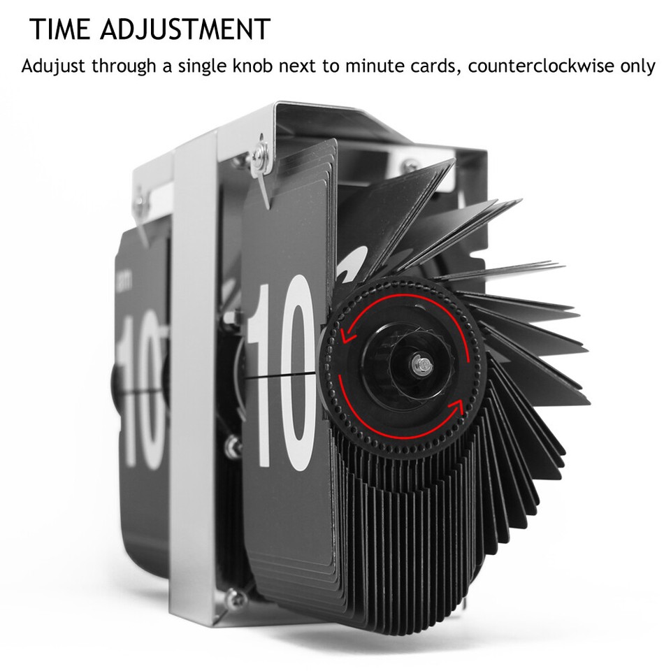 Betus Retro Style Flip Desk Shelf Clock - Classic Mechanical - Digital ...