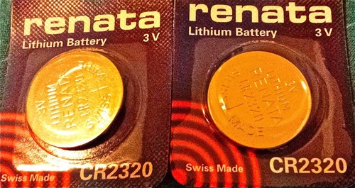 CR2320 RENATA WATCH BATTERIES 2320 (2 piece) New packaging Authorized ...
