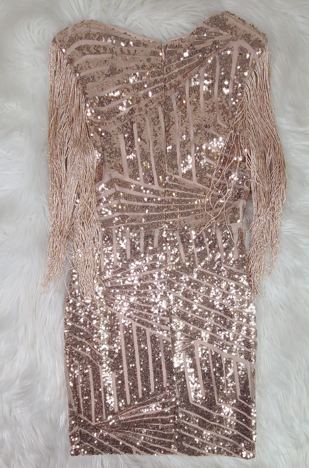 Women's Forever 21 String Sleeves pink Sequin Party Dress SZ(S) | eBay