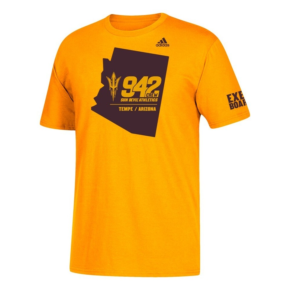 Arizona State Sun Devils NCAA "Curtain of Distraction" 942 Crew Gold T ...