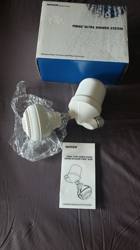 Nikken Pimag Ultra Shower System Advanced Water Filtration Shower head ...