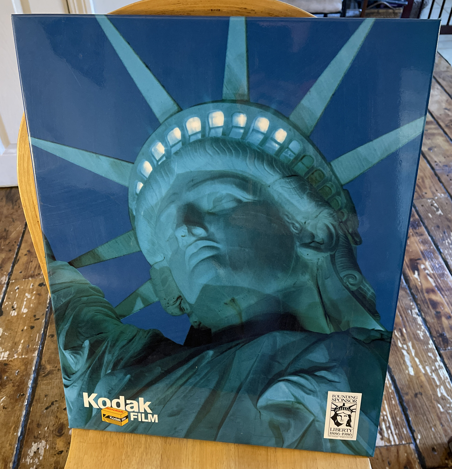 Kodak Film Promo Ad Statue of Liberty 1986 Metal Mounted Poster Sign 16 ...