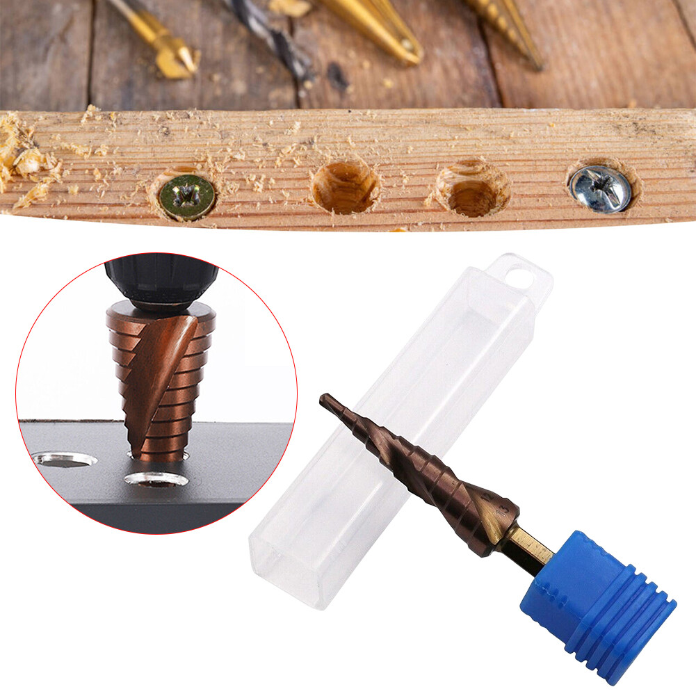 M35 Hex Spiral Groove Ladder Drill 1/4 Inch 3-13mm HSS-Co Cobalt Step ...