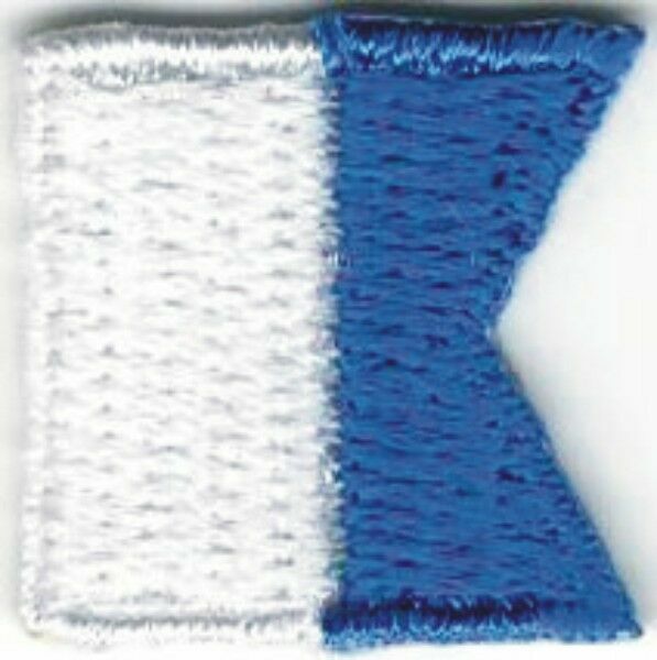 Maritime Signal Flag Letter A Patch Embroidered Alpha Iron on (5/8 ...