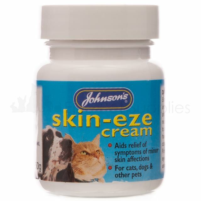 Johnsons Skin Eze Cream for Dogs Cats Birds Pets 50g 5000476010157 ...