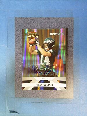JY24) 2010 Panini Threads RILEY COOPER RC Auto 302/499 Philadelphia ...