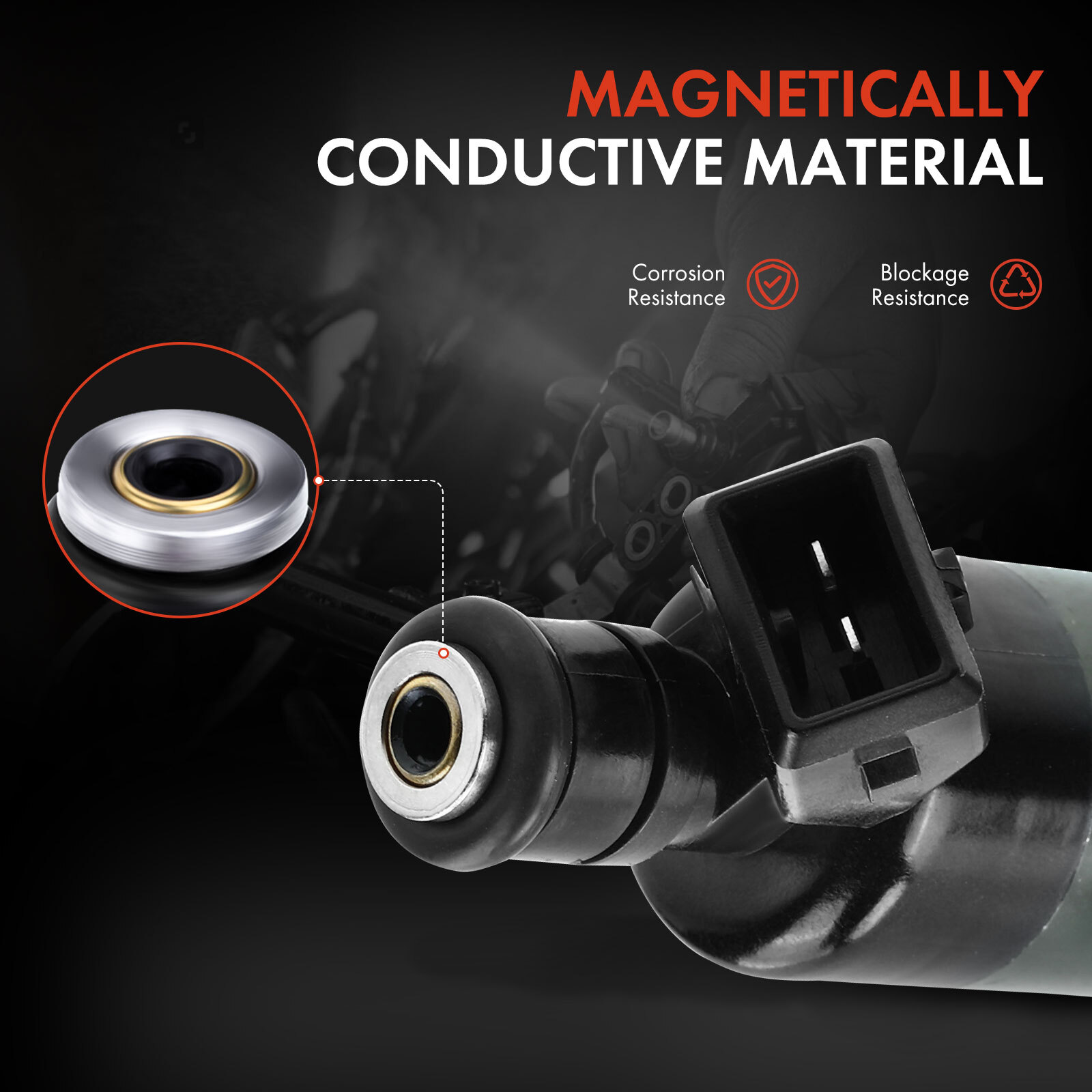 Set of 4 Fuel Injector for Saturn SL SL1 2001 L4 1.9L Sedan VIN:8 SOHC ...